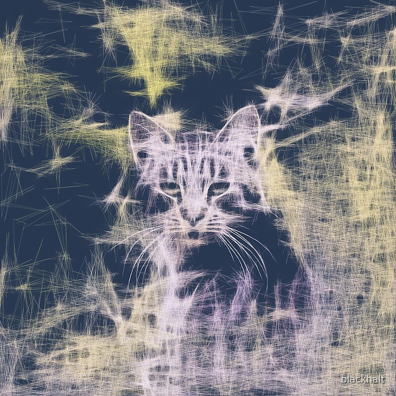 "Linify Cat" by blackhalt | Redbubble