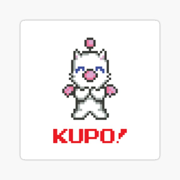 "Final Fantasy Moogle" Sticker for Sale by JohnDoeJasper | Redbubble
