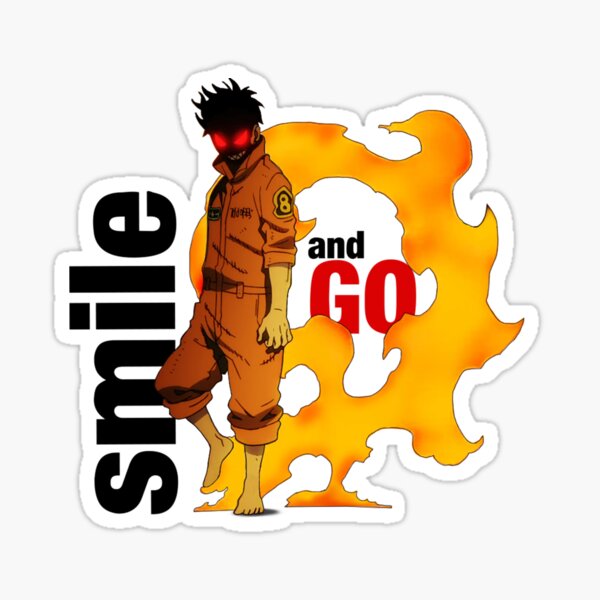 "Shinra Kusakabe „Devil's Footprints“ - Fire Force" Sticker for Sale by ...