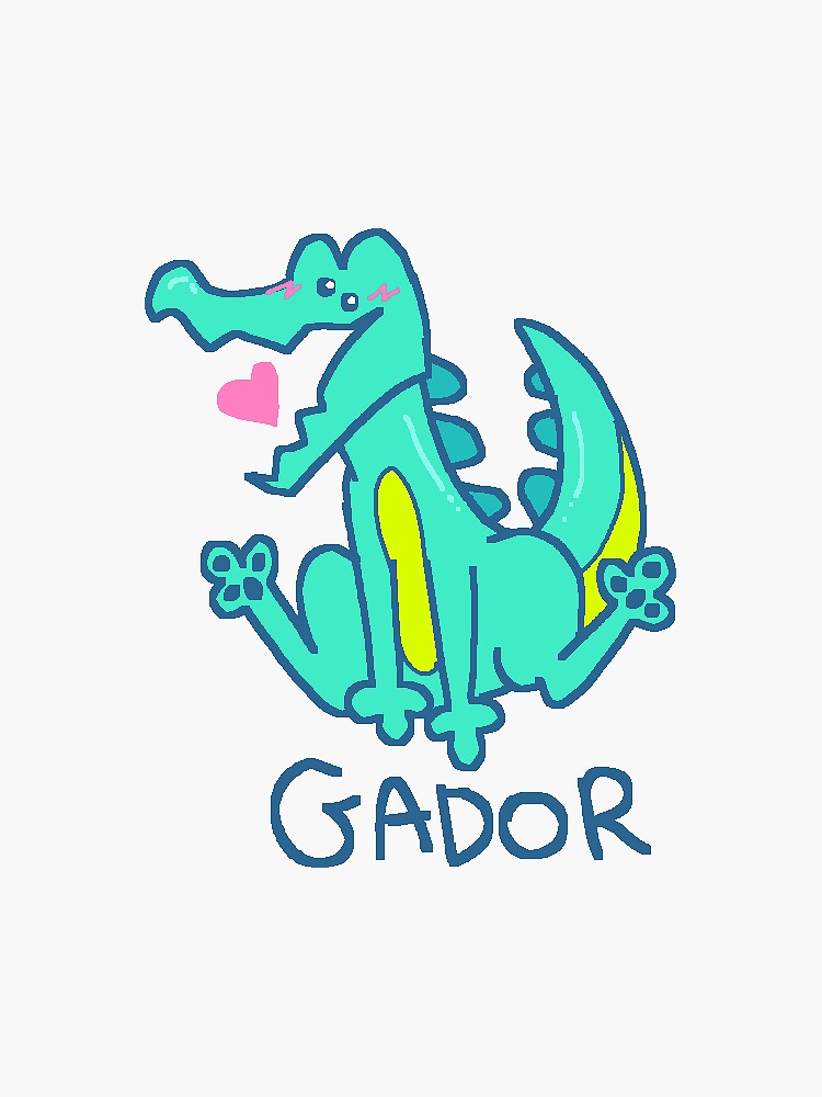 "GADOR" Sticker for Sale by AlligatorPaws | Redbubble