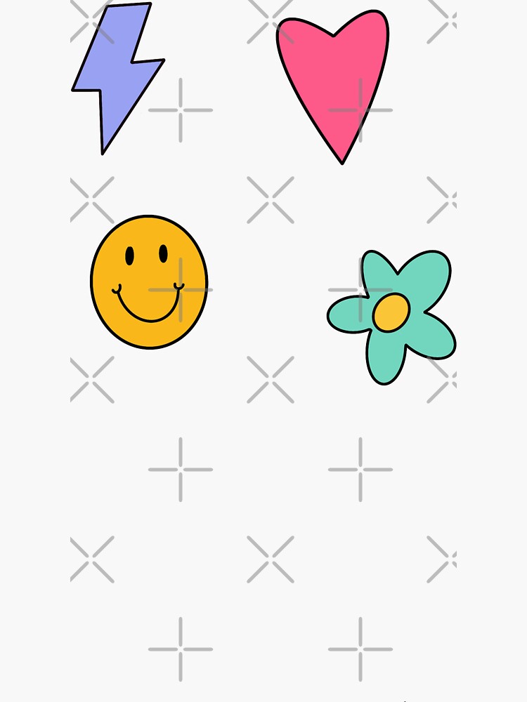 "Cute / Preppy Sticker Pack" Sticker for Sale by DesignsByGQ | Redbubble