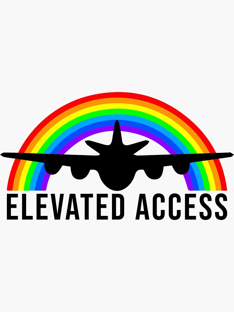 "elevated access" Sticker for Sale by artisanaa | Redbubble