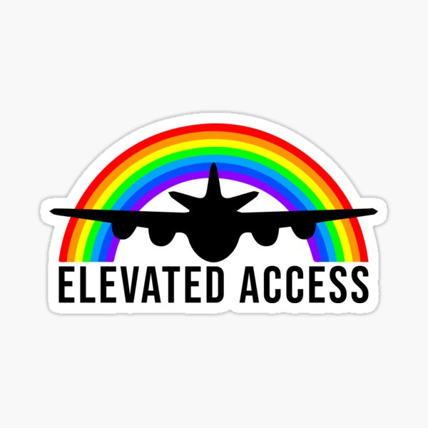 "elevated access" Sticker for Sale by artisanaa | Redbubble