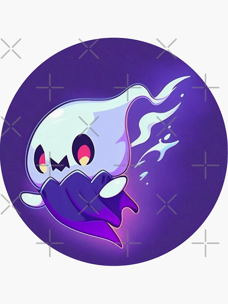 "Happy Ghoul Whispy Ghost" Sticker for Sale by MythicPrompts | Redbubble