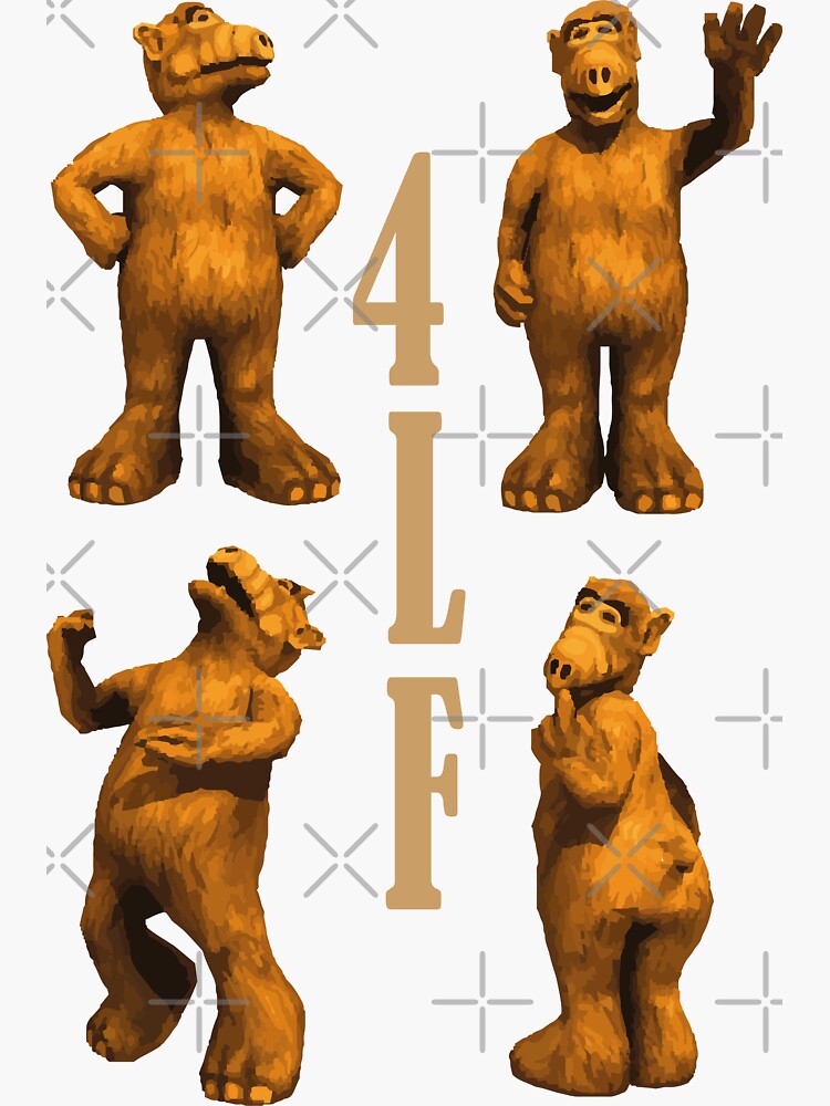 "ALF - Alien life form" Sticker for Sale by beauartistic | Redbubble