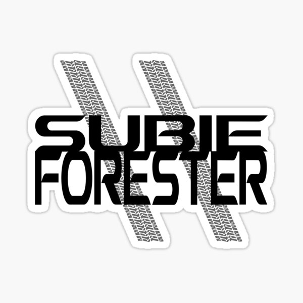"SUBIE FORESTER" Sticker for Sale by DomGDesign | Redbubble