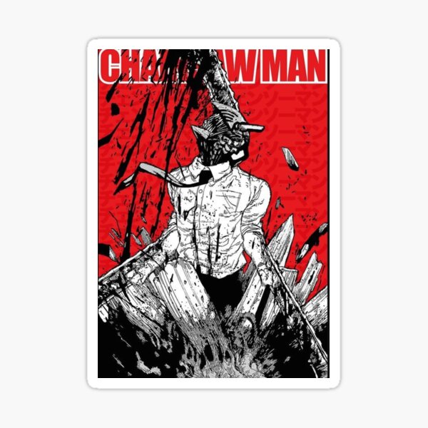 "Chainsaw man" Sticker for Sale by salah123bgh | Redbubble