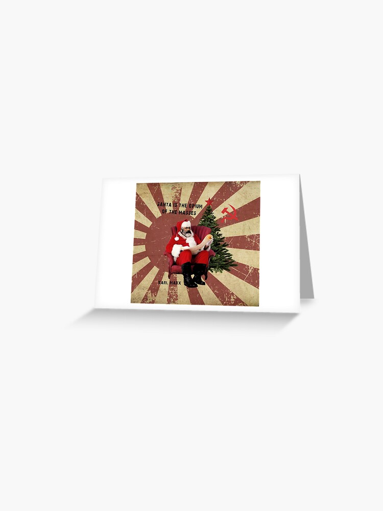"Karl Marx Santa " Greeting Card for Sale by ValentinaHramov | Redbubble