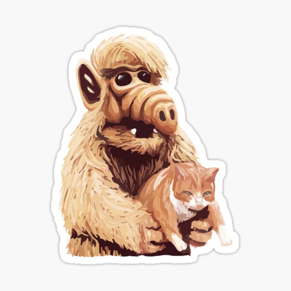 "ALF - Alien life form" Sticker for Sale by beauartistic | Redbubble