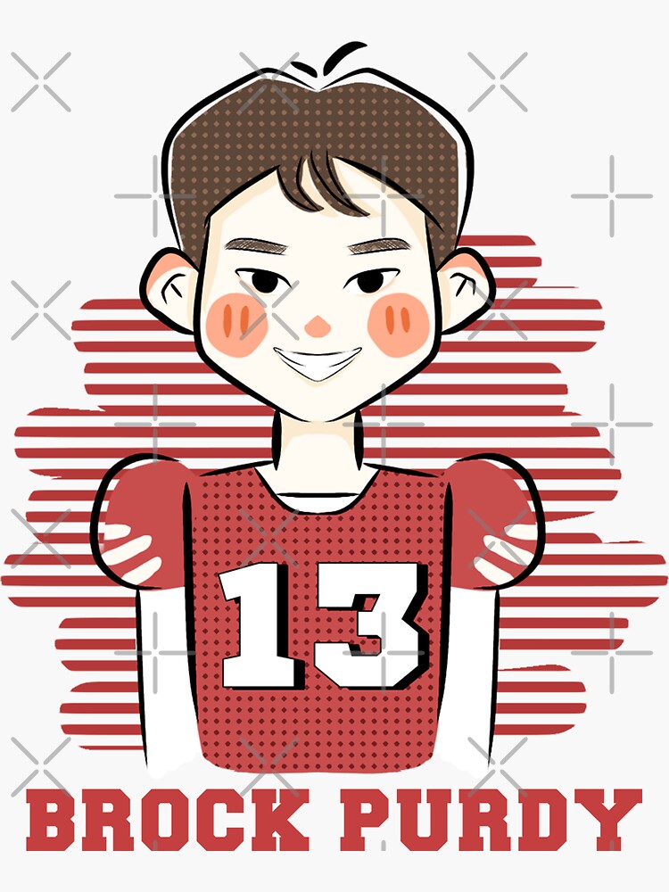 "Brock Purdy " Sticker for Sale by Rnaart | Redbubble