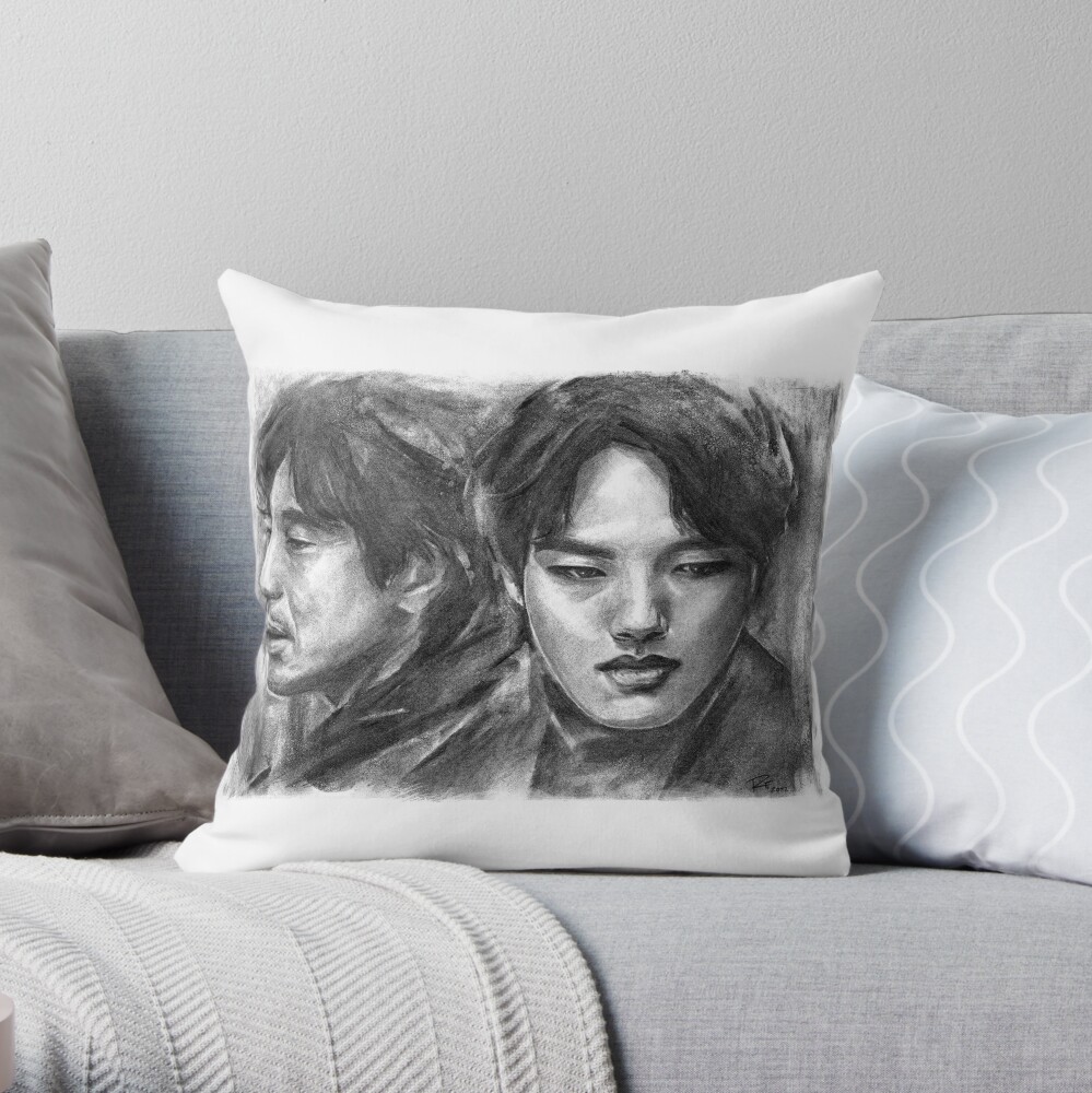 Cojín Arte K Drama De Beyond Evil Dibujo De Lee Dong Sik Y Han Joo Won Shin Ha Kyun Y Yeo Jin