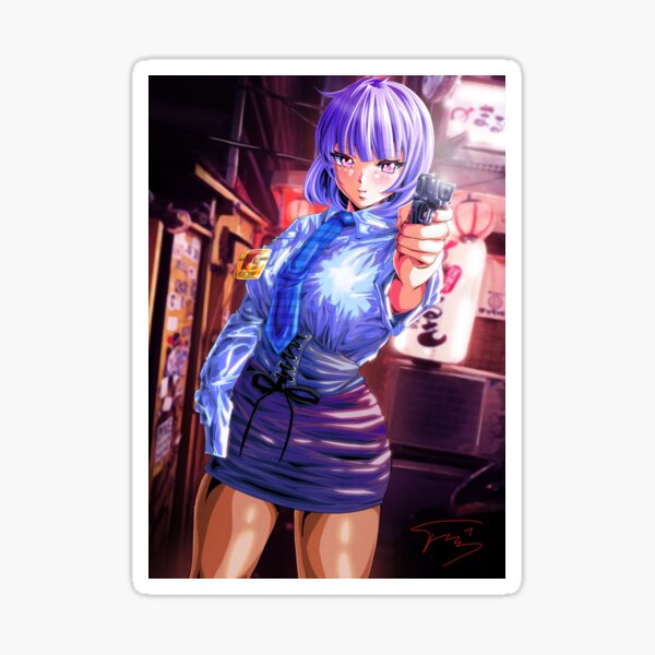 "Ecchi Hentai Police Waifu" Sticker for Sale by AirForceTuan | Redbubble