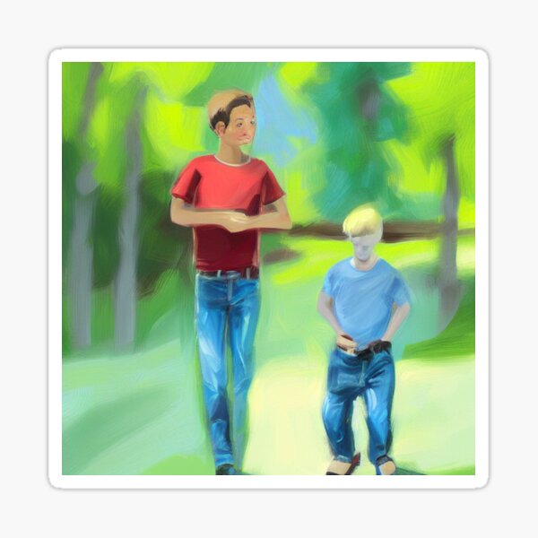 "adolescent course" Sticker for Sale by MyOilArt4you | Redbubble