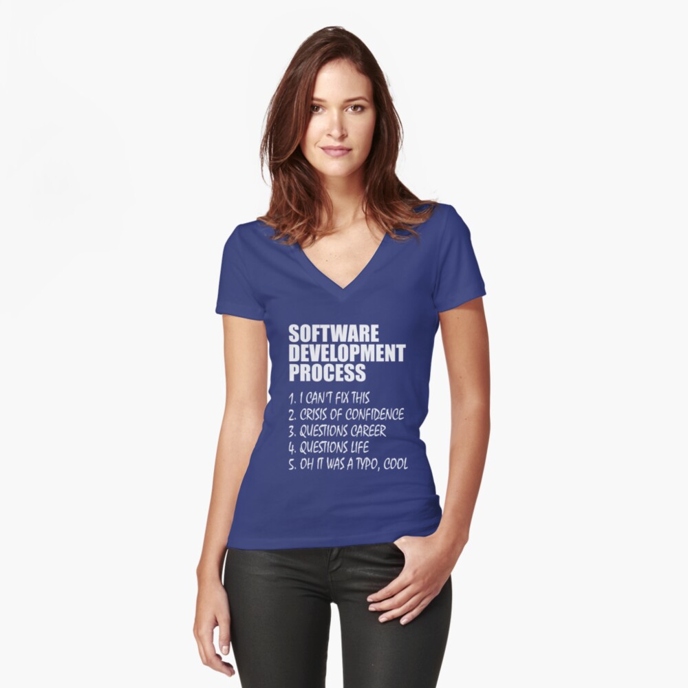 "Software Development Process Programmer Joke " Essential T-Shirt for ...