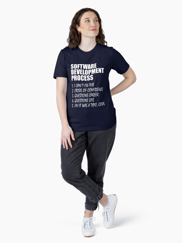 "Software Development Process Programmer Joke " Essential T-Shirt for ...