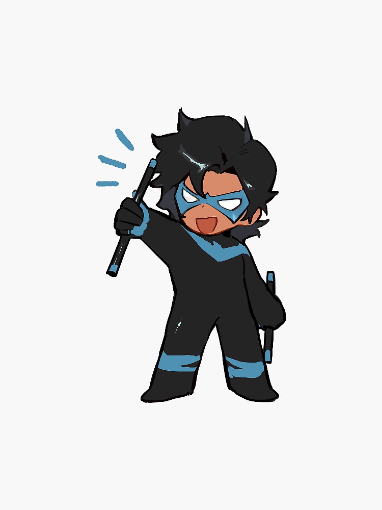 "Nightwing 2x2" Sticker for Sale by malenjoyer | Redbubble