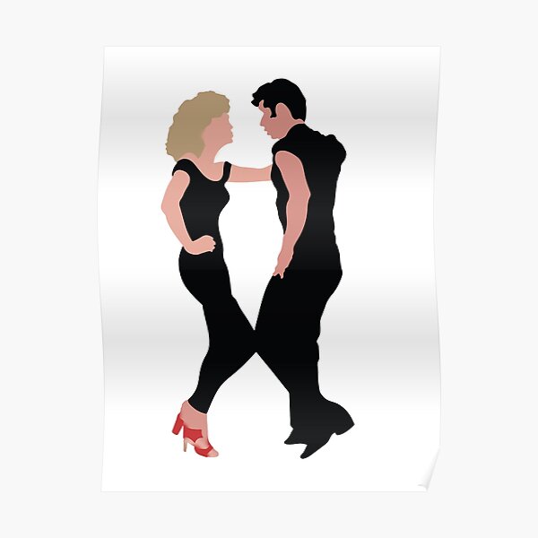 "Sandy & Danny" Poster by Leyzel | Redbubble
