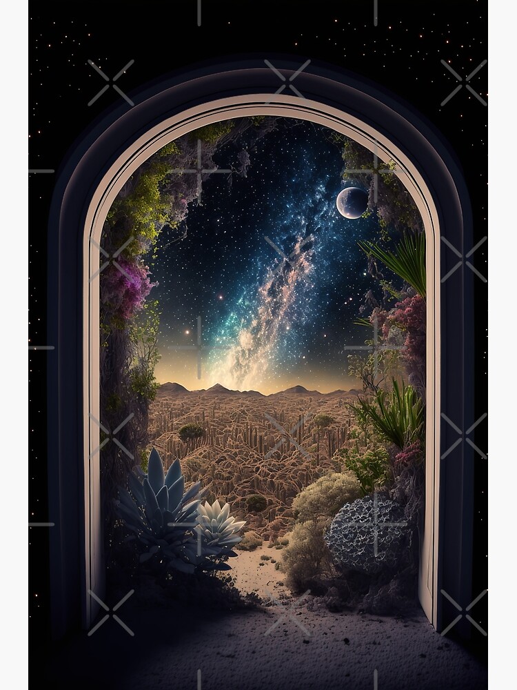 "Vision of another galaxy through a portal" Poster for Sale by Dicoart ...