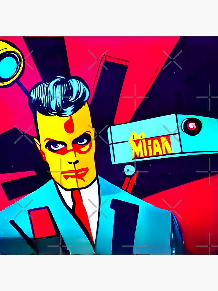 "Retro camera man" Sticker for Sale by BigBrainArtwork | Redbubble