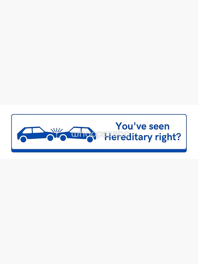 "hereditary" Sticker for Sale by whoopszabo | Redbubble