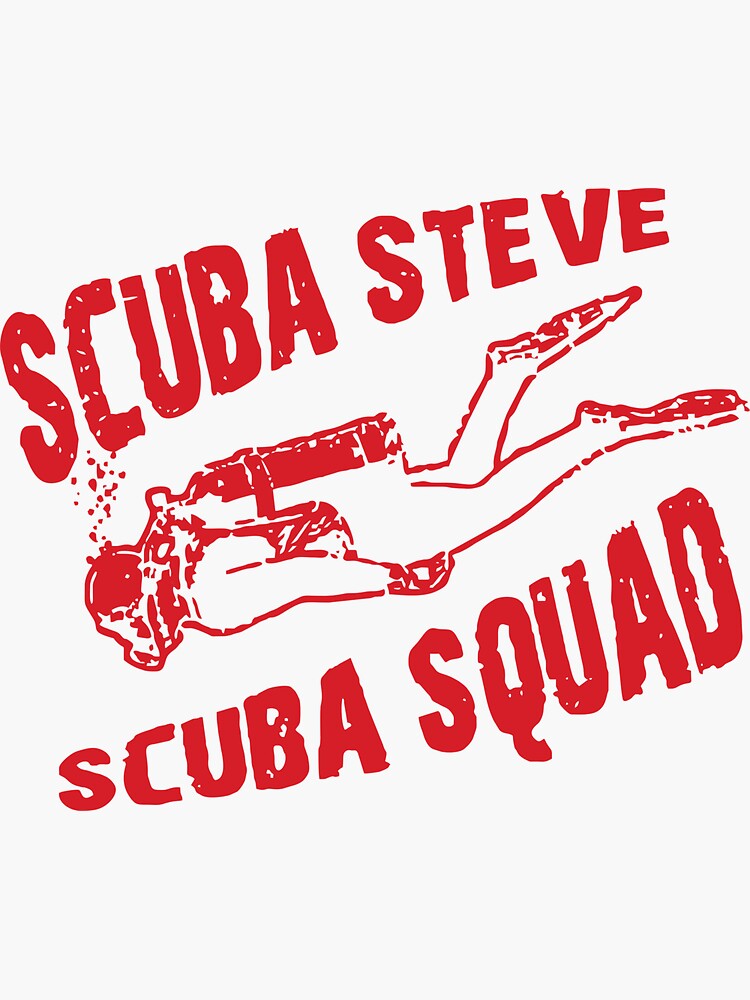 Scuba Steve Scuba Squad Sticker For Sale By Galuhdesignart Redbubble
