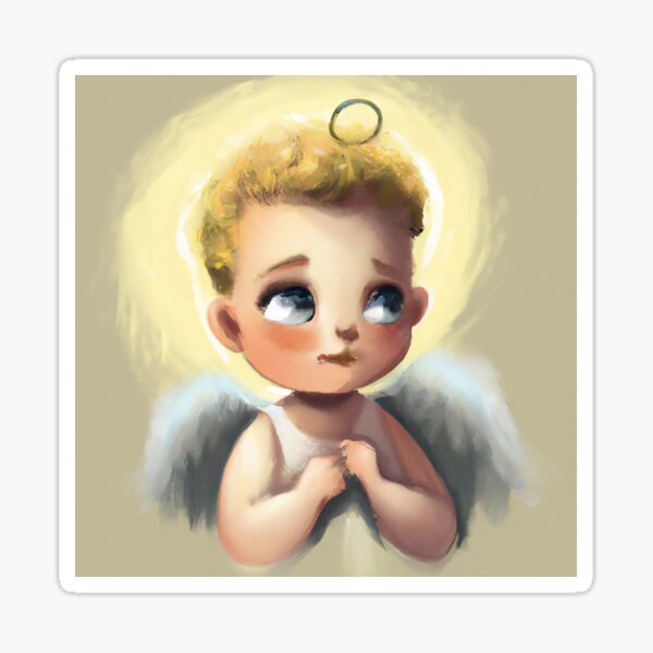 "ANGEL BABY" Sticker for Sale by AIJukeboxStore | Redbubble