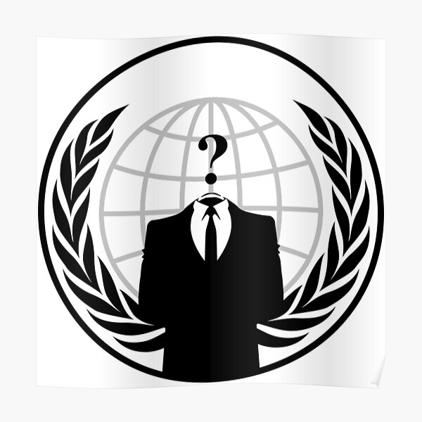 Póster «Anonymous Logo (High Definition)» de pardock | Redbubble