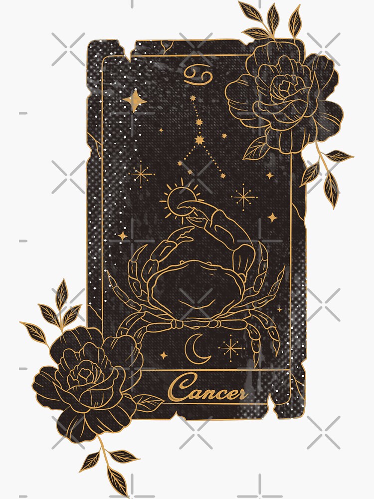 Tarot Card Horoscopes Cancer Sticker For Sale By Xodmr Redbubble