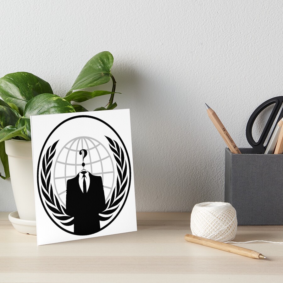 "Anonymous Logo (High Definition)" Art Board Print by pardock | Redbubble