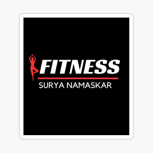 "Surya Namaskar " Sticker for Sale by ffstyles | Redbubble