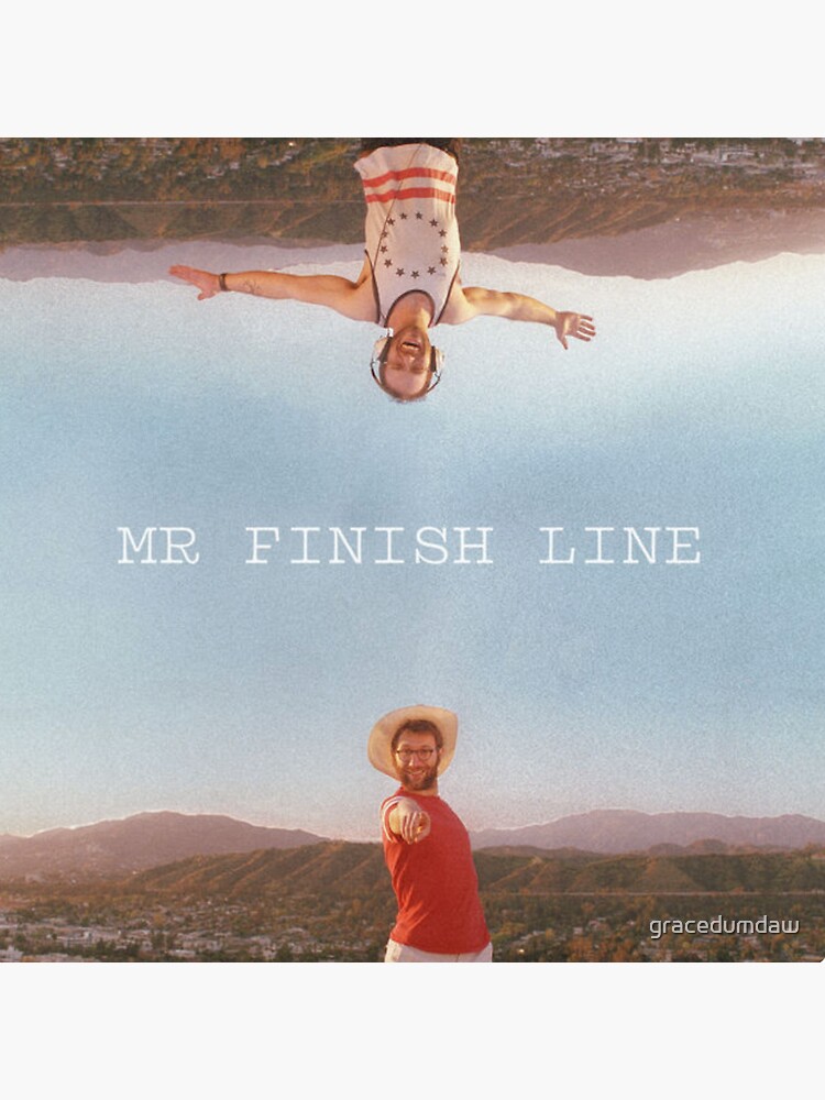"Vulfpeck Mr. Finish Line" Sticker for Sale by gracedumdaw | Redbubble