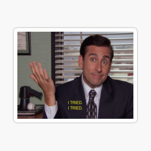 "Michael Scott" Sticker for Sale by jessicarachel | Redbubble