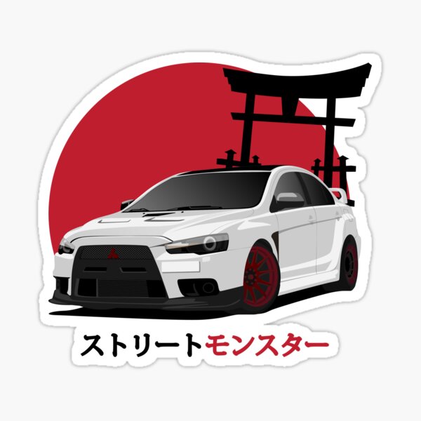 "Mitsubishi Lancer Evolution X" Sticker for Sale by AhmadAutomotive ...