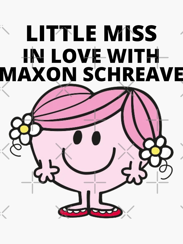 "little miss in love with maxon schreave" Sticker for Sale by ...