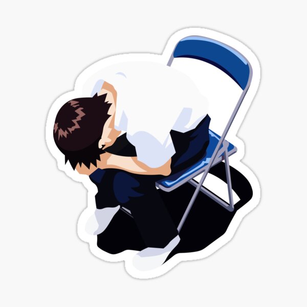 Pegatina for Sale con la obra «Shinji ikari del anime evangelion ...