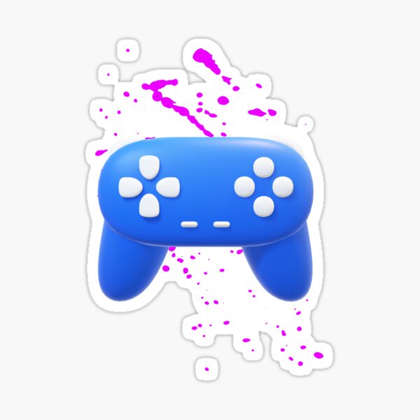 3d Joystick Ts For Gamers Sticker For Sale By Miki Store Redbubble