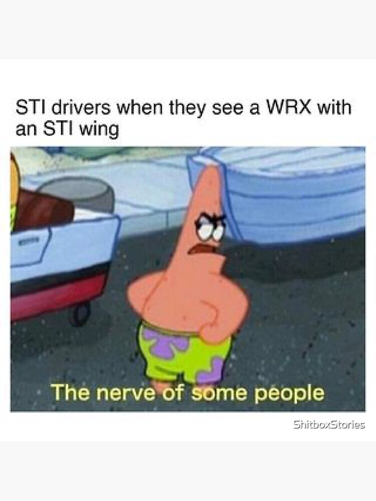 "Shitbox Subie Annoying Copycats Meme" Sticker for Sale by ...