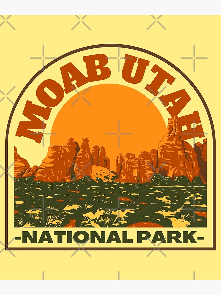"Moab Utah National Park" Poster for Sale by retrotravelart | Redbubble