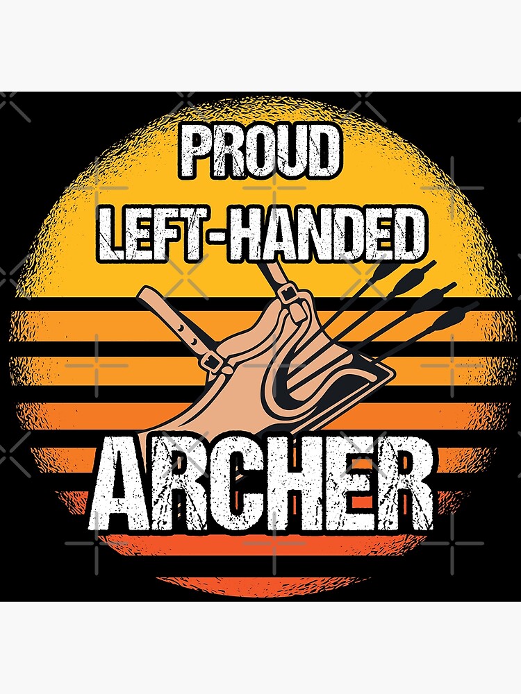 "Vintage Left-Handed Archery Design - Archer" Poster for Sale by Juttas ...
