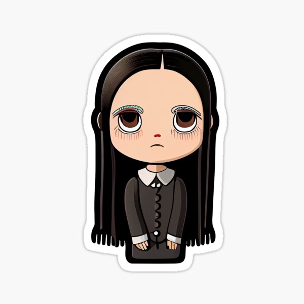 "Wednesday Addams - The Addams Family" Sticker for Sale by FokasuArt ...