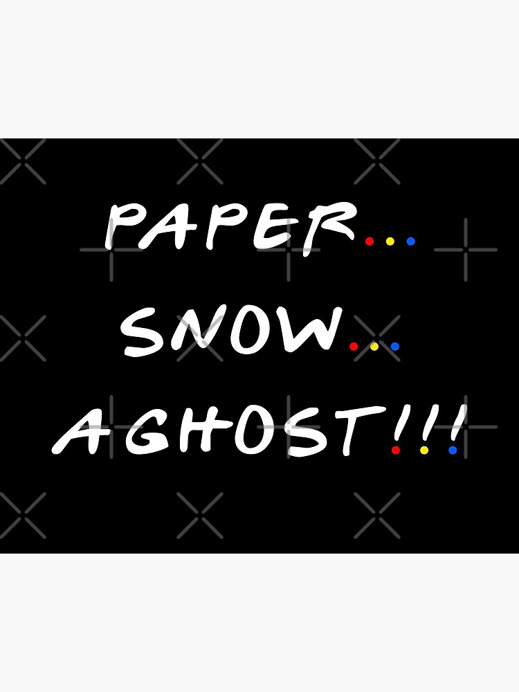 "Paper... Snow... A ghost!!!" Poster for Sale by GrybDesigns | Redbubble