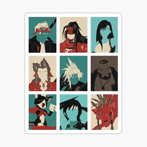"Final Fantasy Characters" Sticker for Sale by SylviaSaunders | Redbubble