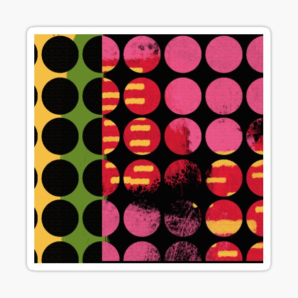 "Color Block 1990s Circles" Sticker for Sale by Nicoledesigns1 | Redbubble