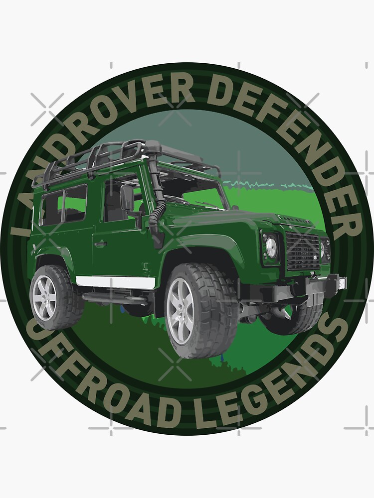 "4x4 Offroad Legends: Landrover Defender Classic" Sticker for Sale by ...