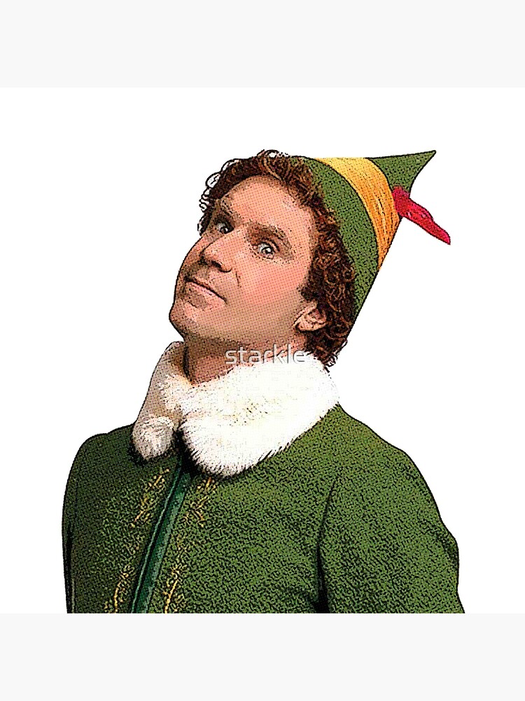 "BUDDY THE ELF Side Eye Funny Christmas Movie Will Ferrell" Art Print ...