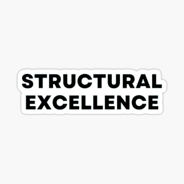 "Structural Excellence" Sticker for Sale by MuzamilAhmed | Redbubble