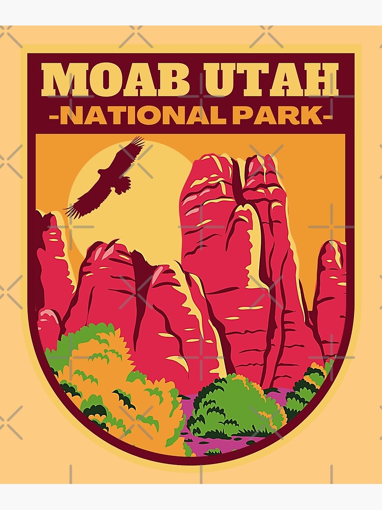 "Moab Utah National Park" Poster for Sale by retrotravelart | Redbubble