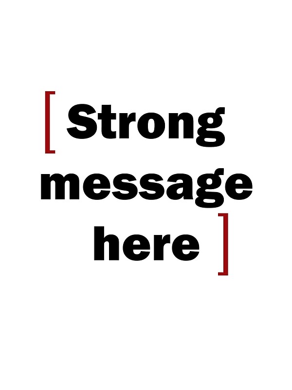 « Message fort ici » par homeofrandom | Redbubble