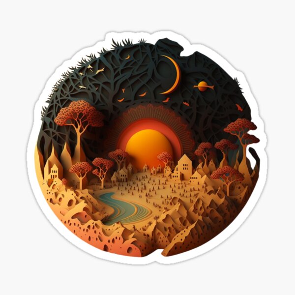 "Many Lands Under One Sun" Sticker for Sale by DianaaBoutique | Redbubble