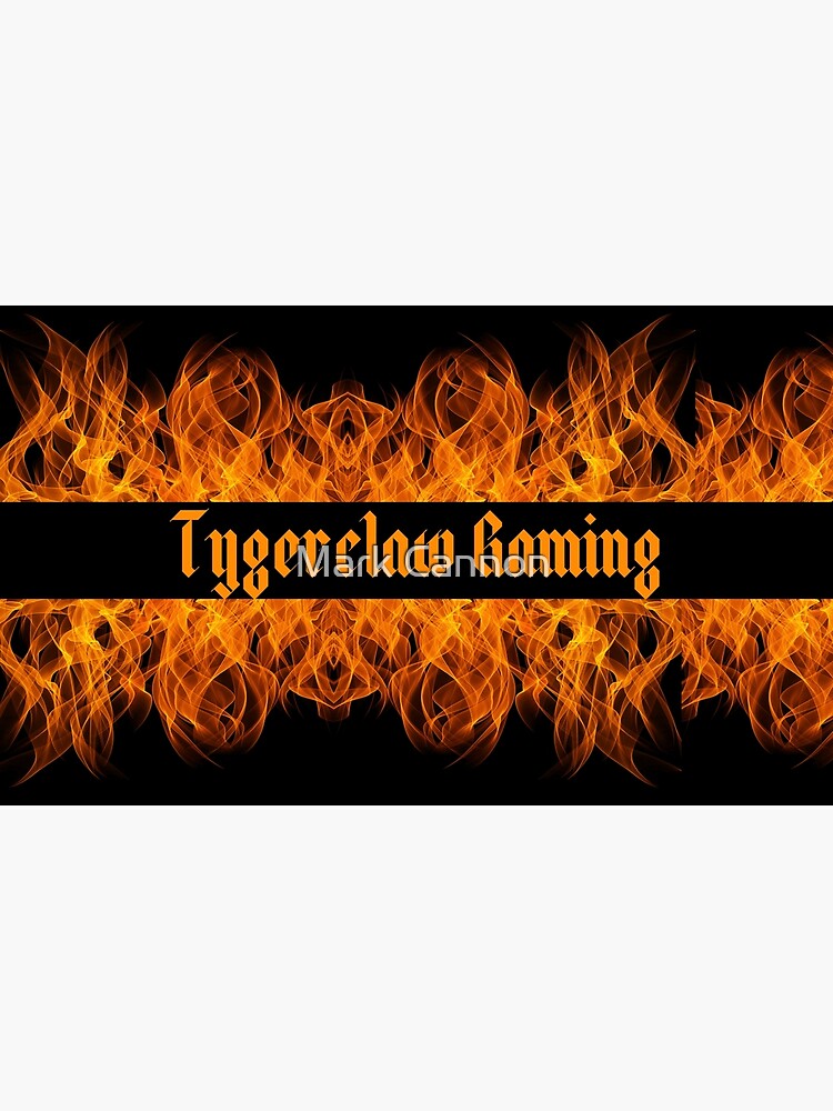 "Tygerclaw Gaming Fire Trail Logo" Art Print for Sale by KingKongBrody ...